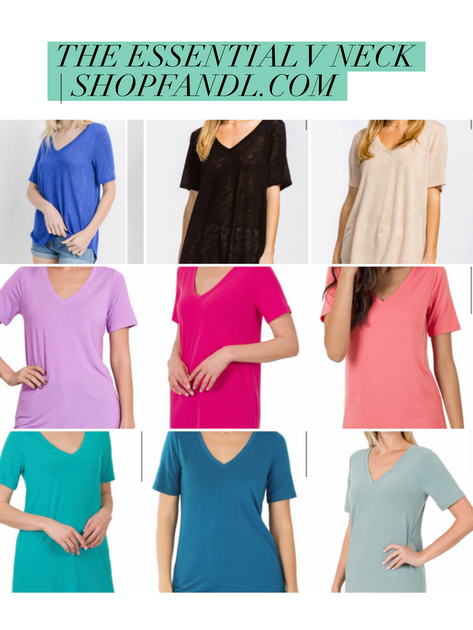 The Essential V Neck | SHOPFANDL.COM – F + L Boutique