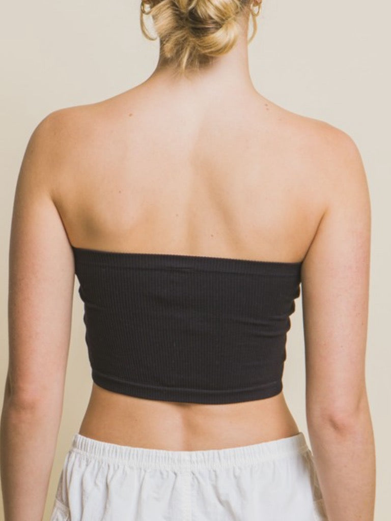 Sam Basic Bandeau Top - Black – F + L Boutique
