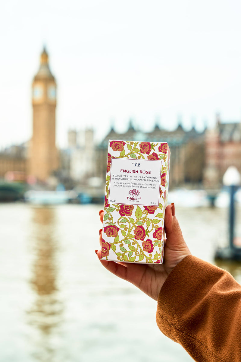 Whittard English Rose – 25 Individually Wrapped Teabags – F + L Boutique